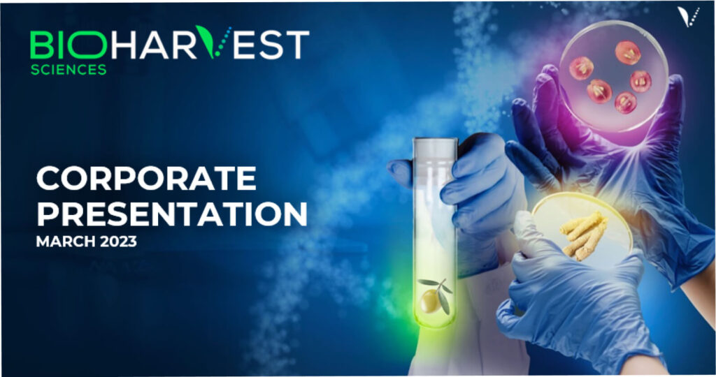 Presentations - BioHarvest Sciences